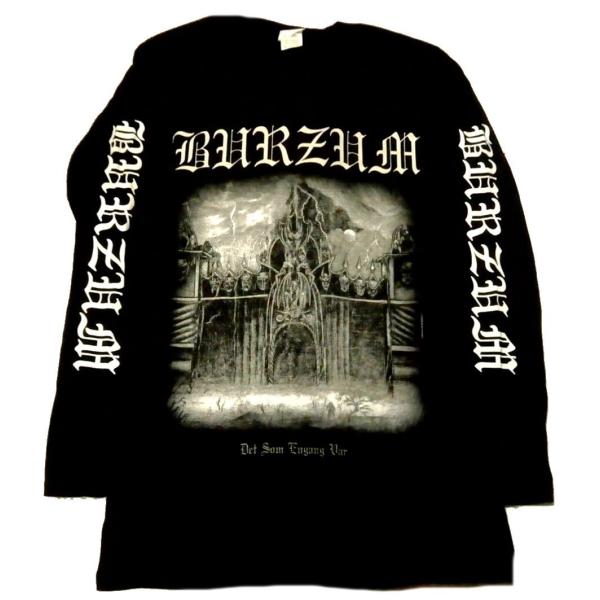 ノルウェーのブラックメタル BURZUM ロングスリーブシャツです袖リブはありませんイギリスのオフィシャルショップからの正規輸入品です【サイズ詳細】Sサイズ　着丈68cm　身幅（脇下）44cmMサイズ　着丈70cm　身幅（脇下）48cmLサ...