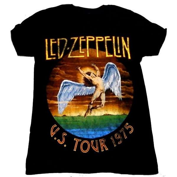 LED ZEPPELIN】レッドツェッペリン「U.S TOUR 1975」Tシャツ LED ZEPPELIN】レッドツェッペリン「U.S TOUR 1975」Tシャツ