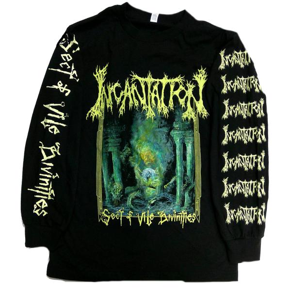 ペンシルバニアのデスメタルINCANTATION ロングスリーブシャツですバックプリントはありませんアメリカの所属レーベルからの輸入品です【サイズ詳細】Sサイズ　着丈70cm　身幅(脇下)46cmMサイズ　着丈73cm　身幅（脇下）50cm...