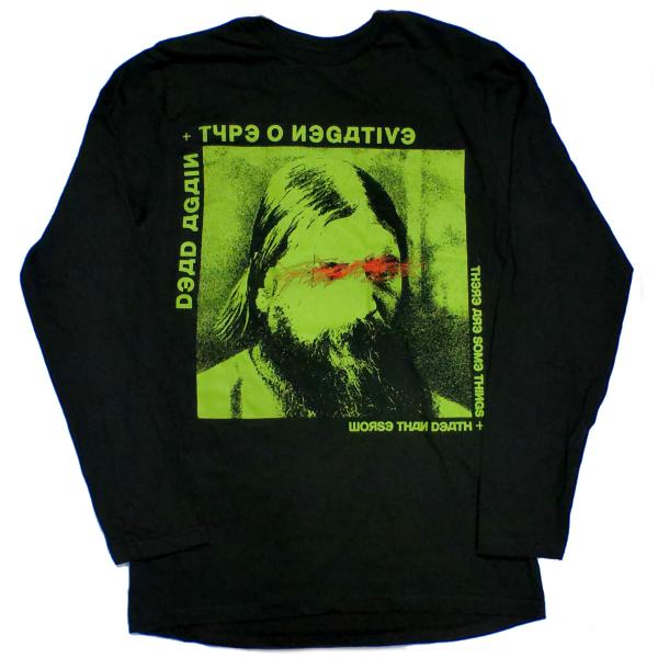 NYのゴシックメタルTYPE O NEGATIVE ロングスリーブシャツです袖リブのないボディですバックプリントはありませんUKのマーチショップからの輸入品です【サイズ詳細】Sサイズ　着丈68cm　身幅（脇下）45cmMサイズ　着丈71cm...