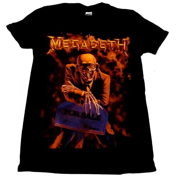 MEGADETH オフィシャルバンドTシャツです。バックプリントはありませんイギリスのオフィシャルショップからの正規輸入品です【サイズ】Sサイズ　着丈69cm　身幅(脇下)46cmMサイズ　着丈73cm　身幅（脇下）49cmLサイズ　着丈7...