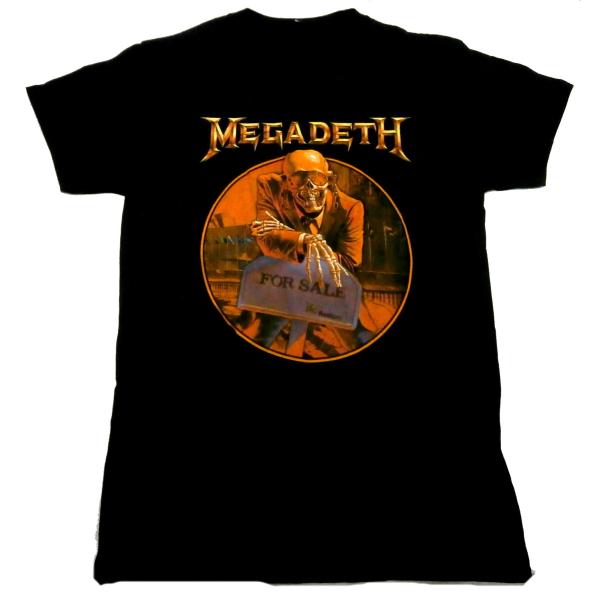 MEGADETH オフィシャルバンドTシャツですイギリスのオフィシャルショップからの輸入品です【サイズ】Sサイズ　着丈69cm　身幅(脇下)46cmMサイズ　着丈73cm　身幅（脇下）49cmLサイズ　着丈76cm　身幅（脇下）54cmXL...