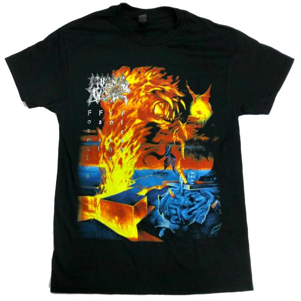 フロリダのデスメタルMORBID ANGEL Tシャツですバックプリントは画像3.4になりますUSのオフィシャルショップからの輸入品です【サイズ詳細】Sサイズ 着丈70cm 身幅46cmMサイズ 着丈74cm 身幅50cmLサイズ 着丈77...