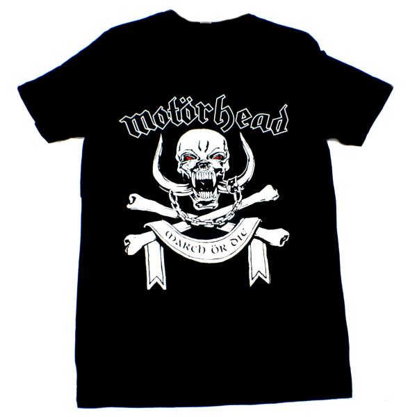イギリスのハードロックMOTORHEAD Tシャツですバックプリントは画像3.4になりますイギリスのオフィシャルショップからの輸入品です【サイズ】Sサイズ　着丈68cm　身幅(脇下)45cmMサイズ　着丈72cm　身幅（脇下）49cmLサイ...