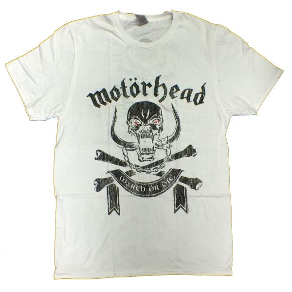 ハードロックバンドMOTORHEAD Tシャツですバックプリントは画像3.4になりますイギリスのオフィシャルショップからの輸入品です【サイズ詳細】Sサイズ　着丈70cm　身幅（脇下）45cmMサイズ　着丈73cm　身幅（脇下）49cmLサイ...