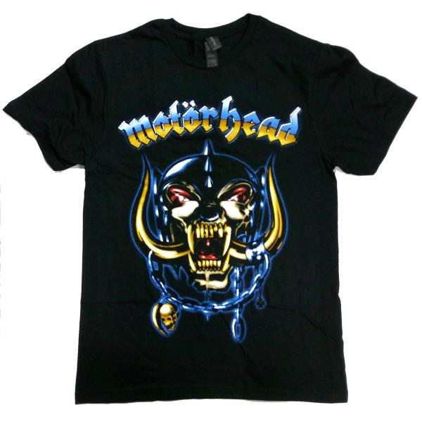 イギリスのハードロックMOTORHEAD Tシャツですバックプリントはありませんイギリスのオフィシャルショップからの輸入品です【サイズ】Sサイズ　着丈70cm　身幅(脇下)45cmMサイズ　着丈73cm　身幅（脇下）49cmLサイズ　着丈7...