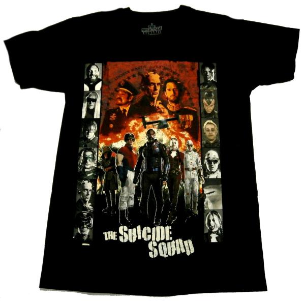 アメリカ映画スーサイドスクワッドTシャツですバックプリントはありませんUKのオフィシャルマーチショップからの輸入品です【サイズ詳細】Sサイズ　着丈68cm　身幅（脇下）45cmMサイズ　着丈71cm　身幅（脇下）49cmLサイズ　着丈74c...