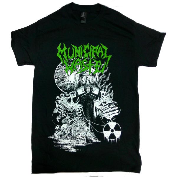 リッチモンドのクロスオーバースラッシュMUNICIPAL　WASTE Tシャツですバックプリントはありませんアメリカの正規ショップからの輸入品です【サイズ詳細】Sサイズ　着丈70cm　身幅（脇下）46cmMサイズ　着丈73cm　身幅（脇下）...