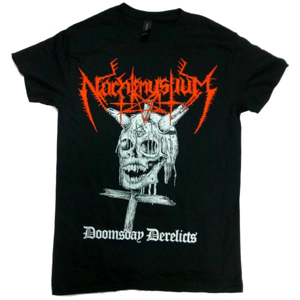 イリノイ州のブラックメタルNACHTMYSTIUM TシャツですバックプリントはありませんUKのオフィシャルショップからの輸入品です【サイズ詳細】Sサイズ　着丈70cm　身幅（脇下）45cmMサイズ　着丈74cm　身幅（脇下）49cmLサイ...