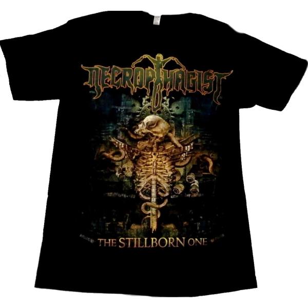 ドイツののテクニカルデスメタルバンドNECROPHAGIST オフィシャルバンドTシャツですアメリカのオフィシャルショップからの正規輸入品です【サイズ詳細】Sサイズ　着丈70cm　身幅（脇下）46cmMサイズ　着丈73cm　身幅（脇下）50...
