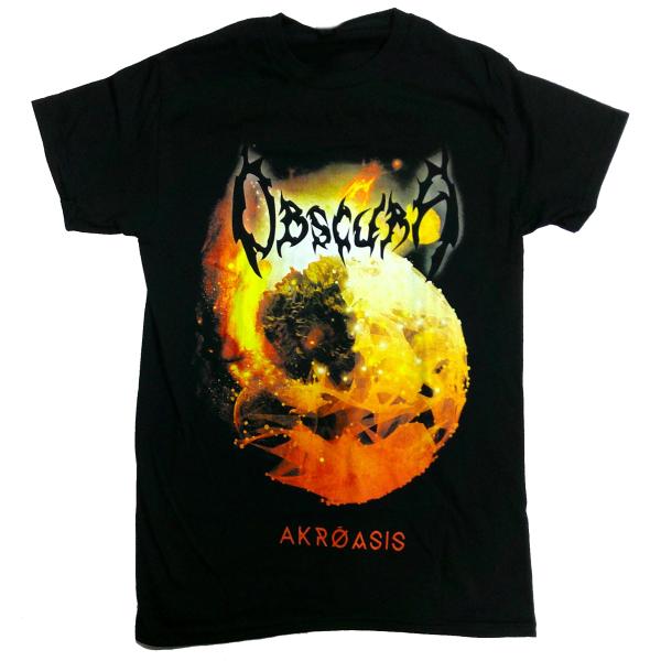 ドイツのテクニカルデスメタルOBSUCRA Tシャツですバックプリントはありませんアメリカの所属レーベルからの輸入品です【サイズ詳細】Sサイズ　着丈71cm　身幅(脇下)46cmMサイズ　着丈74cm　身幅（脇下）50cmLサイズ　着丈78...