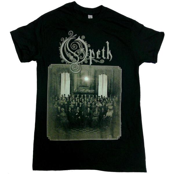 スウェーデンのプログレッシブメタルOPETH Tシャツですバックプリントは画像3.4になりますイギリスのオフィシャルショップからの輸入品です【サイズ詳細】Sサイズ　着丈70cm　身幅（脇下）46cmMサイズ　着丈73cm　身幅（脇下）50c...