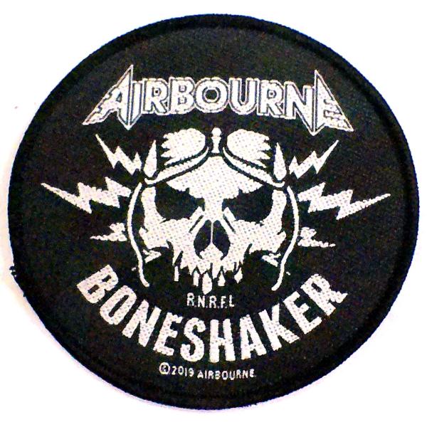 AIRBOURNE 布刺しゅうパッチです(糊なし)直径95mm