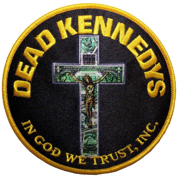 DEAD KENNEDYS 布刺しゅうパッチです裏面に糊がありますのでアイロン接着可能です直径100mm