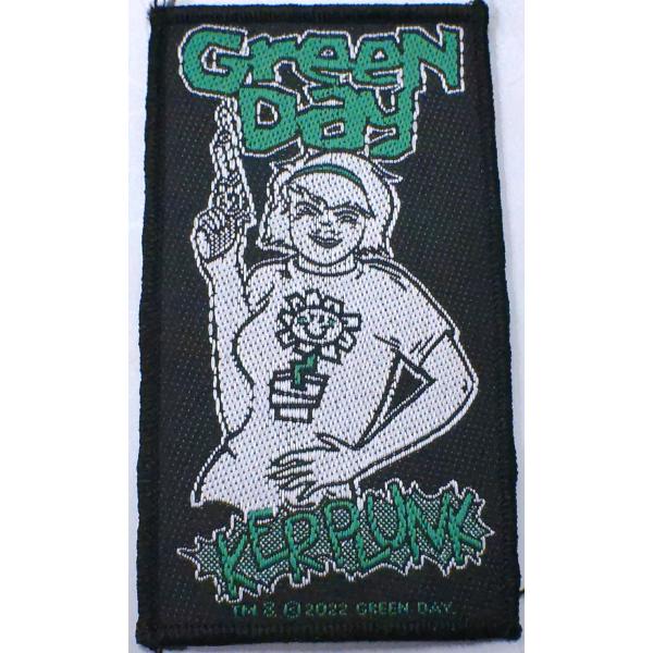GREEN DAY 布刺しゅうパッチです(糊なし)縦100mm 横55mm