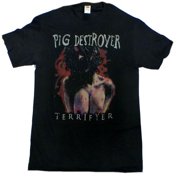 ヴァージニアのグラインドコアPIG DESTROYER Tシャツですバックプリントはありませんアメリカの所属レーベルからの輸入品です【サイズ詳細】Sサイズ　着丈70cm　身幅(脇下)46cmMサイズ　着丈73cm　身幅（脇下）50cmLサイ...