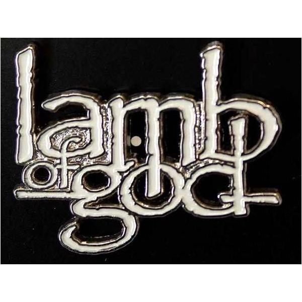 LAMB OF GOD のメタル(金属)ピンバッジです裏面2点留め縦30mm 横40mm
