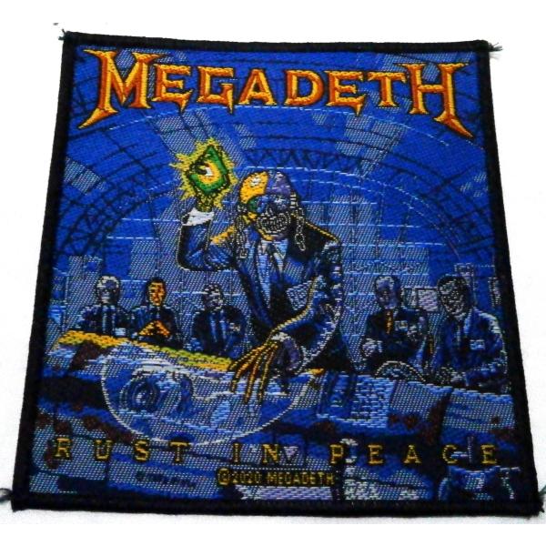 MEGADETH 布刺しゅうパッチです(糊なし)縦95mm 横100mm
