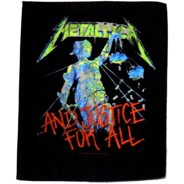 METALLICA 布バックパッチです(糊なし)縦35.5cm　横(上)29.5cmイギリスのオフィシャルショップからの正規輸入品です