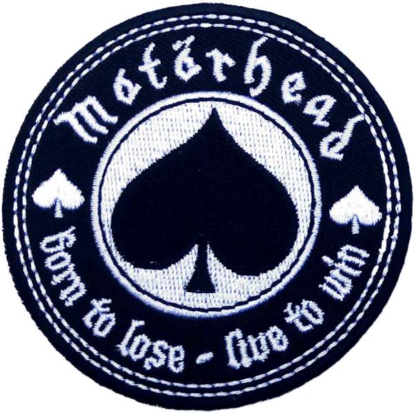 MOTORHEAD 布刺しゅうパッチ(ワッペン)です裏面に糊がありますのでアイロン接着可能です直径75mm