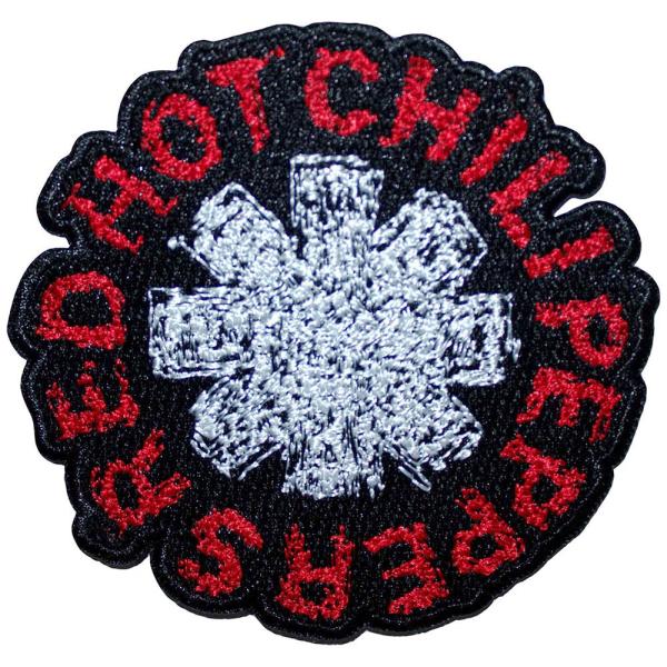 RED HOT CHILI PEPPERS布刺しゅうパッチ(ワッペン)です裏面に糊がありますのでアイロン接着可能です