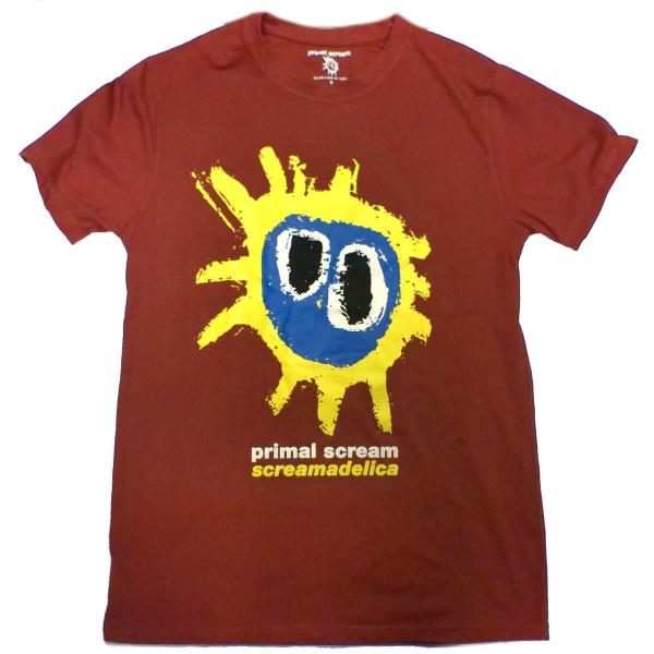 スコットランドのロックバンドPRIMAL SCREAM TシャツですバックプリントはありませんUKのオフィシャルショップからの輸入品です【サイズ詳細】Sサイズ　着丈68cm　身幅（脇下）46cmMサイズ　着丈70cm　身幅（脇下）50cmL...