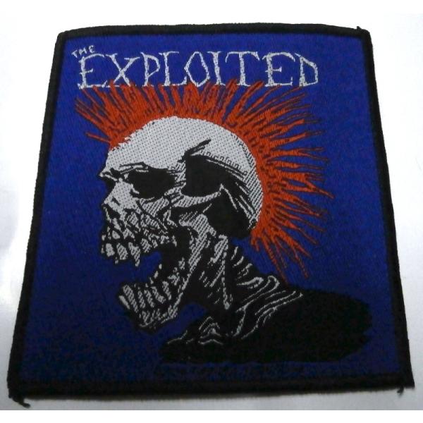 THE EXPLOITED 布刺しゅうパッチです(糊なし)縦100mm 横95mm
