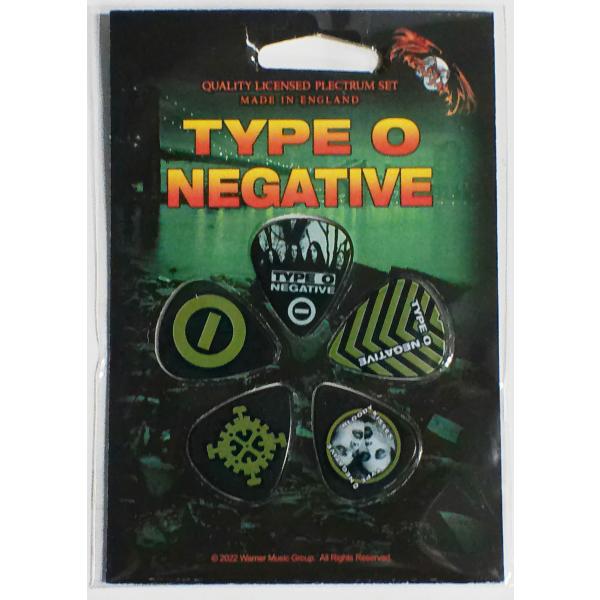 TYPE O NEGATIVE ティアドロップ型ピックプラスチック素材 1.0mm5枚セットですバラ売りは対応しておりません