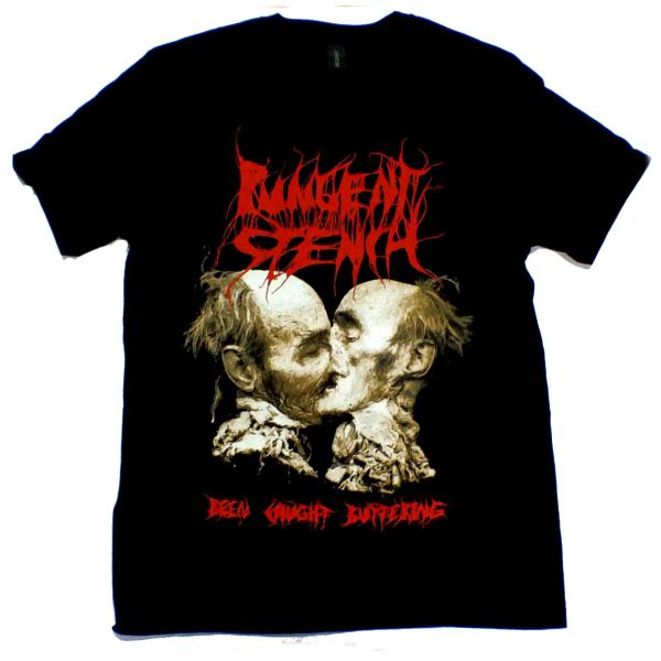 オーストリアのデスメタルPUNGENT STENCH Tシャツですバックプリントは画像3.4になりますイギリスの正規ショップからの輸入品です【サイズ詳細】Sサイズ　着丈70cm　身幅（脇下）45cmMサイズ　着丈73cm　身幅（脇下）50c...