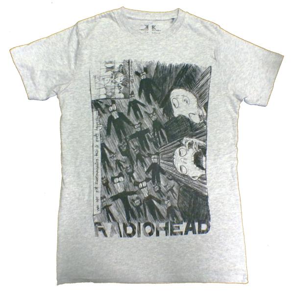 イギリスのロックバンドRADIOHEAD TシャツですUKのオフィシャルショップからの輸入品ですバックプリントはありません【サイズ詳細】Sサイズ　着丈69cm　身幅（脇下）46cmMサイズ　着丈72cm　身幅（脇下）49cmLサイズ　着丈7...