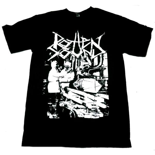 フィンランドのグラインドコア ROTTEN SOUND Tシャツですバックプリントはありません。アメリカのオフィシャルショップからの正規輸入品です【サイズ】Sサイズ　着丈70cm　身幅(脇下)46cmMサイズ　着丈73cm　身幅（脇下）50...