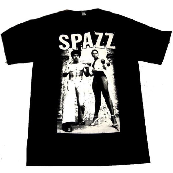 アメリカ/カルフォルニアのファストコアバンド SPAZZ Tシャツです。アメリカのオフィシャルSHOPからの正規輸入品ですバックプリントはありません【サイズ詳細】Sサイズ　着丈70　身幅（脇下）46Mサイズ　着丈73　身幅（脇下）50Lサイ...