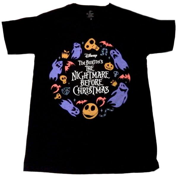 1993年公開映画ナイトメアビフォアクリスマス TシャツですバックプリントはありませんUKのオフィシャルマーチショップからの輸入品です【サイズ詳細】Sサイズ　着丈69cm　身幅（脇下）45cmMサイズ　着丈72cm　身幅（脇下）49cmLサ...