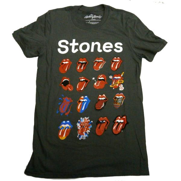 THE ROLLING STONES Tシャツですバックプリントはありませんチャコールグレー色ボディUKのオフィシャルショップからの輸入品です【サイズ詳細】Sサイズ　着丈69cm　身幅（脇下）45cmMサイズ　着丈71cm　身幅（脇下）49...