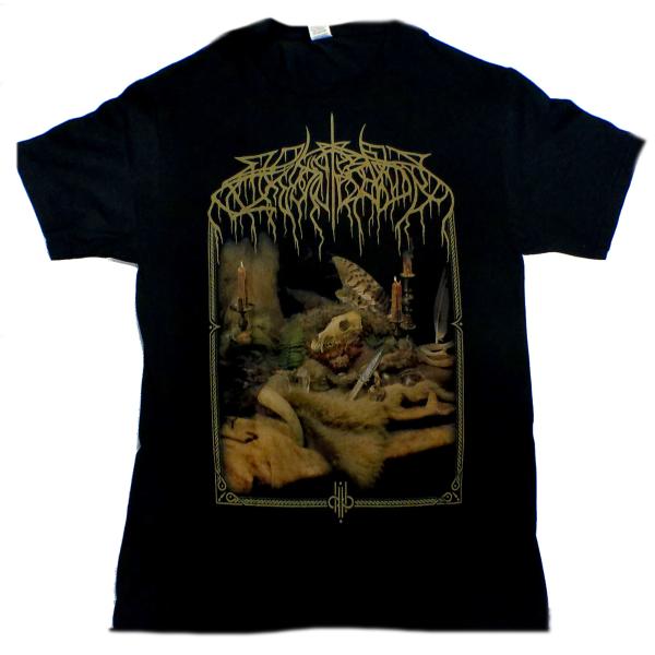 ワシントンのブラックメタルWOLVES IN THE THRONE ROOM Tシャツですバックプリントはありませんアメリカの所属レーベルからの輸入品です【サイズ詳細】Sサイズ　着丈70cm　身幅(脇下)46cmMサイズ　着丈73cm　身幅...