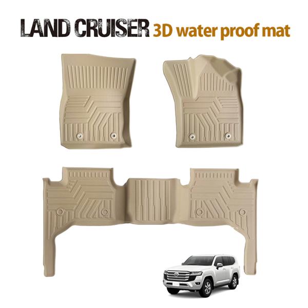 【商品名】 ランドクルーザー 300系 3D フロアマット■適合車種：ランドクルーザー／LAND CRUISER 300系■適合型式：VJA300W /FJA300W ガソリン車・ディーゼル車■適合年式：2021年8月〜※年式/グレード/オ...