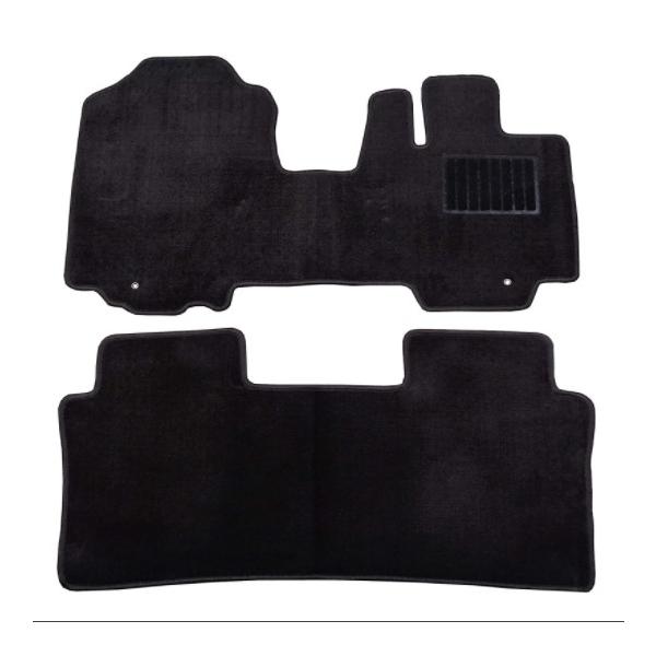 純正フロアマットより型取りをしておりますのでフィット感は抜群です。運転席足元にはヒールパットがついていますので耐久性も高くなっております。■マット裏面滑り止め加工■運転席足元ヒールパット■前列・後列の一台分■マット固定専用フック一式 【注意...