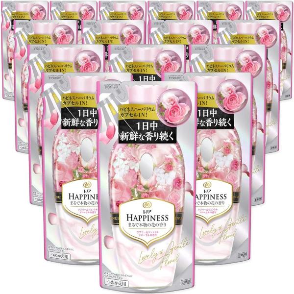 「商品情報」レノア ハピネス 柔軟剤New フラワーデザイナー監修 まるで本物の花の香りラブリー &amp; ジェントル フローラルの香り つめかえ用本物の花のような香り一日中長続き日比谷ミッドタウンで人気のフラワーショップ Bianca ...