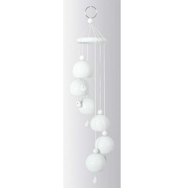 おしゃれインテリアメーカー「イシグロ」からチャイムシリーズの登場です。軽くて丈夫なセラミック製のおしゃれな玄関チャイムです。♪ ドーム型の風鈴が６個ユラユラと。インテリアとしてもＧＯＯＤ☆ 各種イベントのギフト・プレゼントに喜ばれる事間違い...
