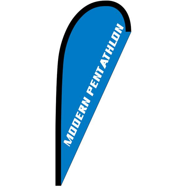 商品名：MODERN PENTATHLON 近代五種競技 Pバナー (小サイズ) No.29809サイズ：約 W670×H1650mm素材：ポリエステル生地 (ポンジ)仕立て：左棒袋 (黒バイアス)、下レザーハトメ (1箇所)