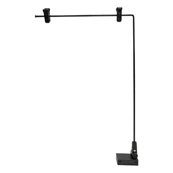 商品名：マグネットPOPスタンド (A3タテ) ブラック No.3260サイズ：W300×H450mm Φ5素材：塗装仕上、ポリカーボネイト 強力マグネット付き