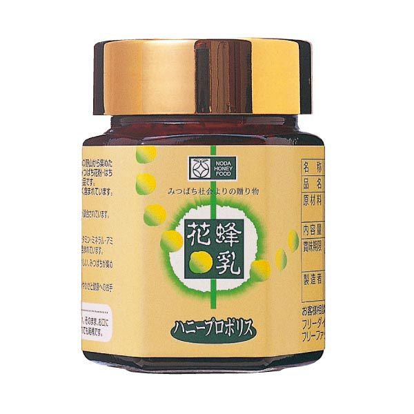 抽出方法が異なる３種のプロポリスに、蜂蜜・ローヤルゼリー・みつばち花粉・すだち果汁を配合しました。トロリとした栄養価の高いハニープロポリスで健康な毎日を。プロポリスが苦手な方にもおすすめです。内容量：120gお召し上がり方：添付のスプーンで...