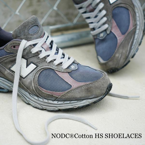 NODC Cotton HS SHOELACESコットン素材で中空で石目網で制作したシューレース中空の為、シューレースに立体感が出て高級感が増しますヴィンテージ感や爽やかさの風合いがありどんなスニーカーにも合わせやすいです。converse...