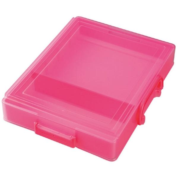 品名：おどうぐばこ(ピンク)品番：BX006PK定価：850円＋消費税メーカー：クツワ株式会社本体：H320×W240×D60mm、436g包装：透明袋材質：PP特徴：重ねて一段使い、二段使いができます、持ちやすい形状の持ち手付、仕切り板付...