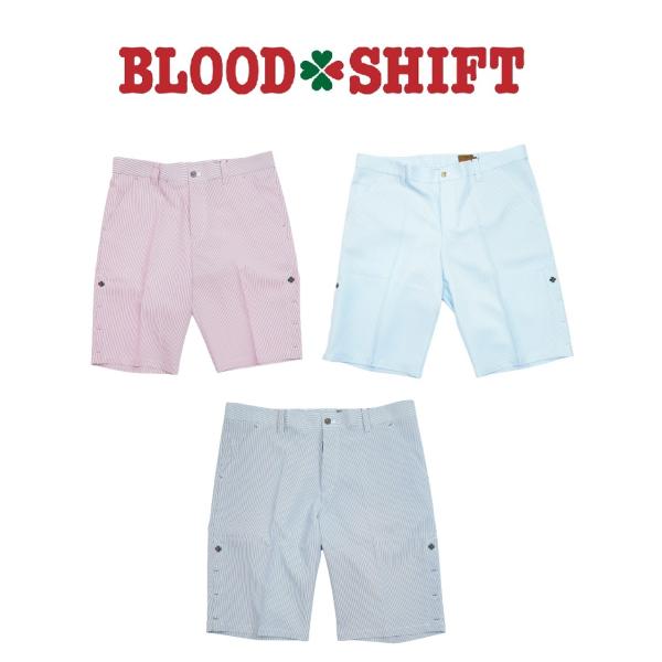 BLOODSHIFT ブラッドシフト ゴルフ ショートパンツ パンツ メンズ　グレー　ホワイト　サイズ 46 48 50 52 　BLP-148カラーピンク　ネイビー　サックスブルー素材： ポリエステル100%   サイズメーカー公表サイズ...