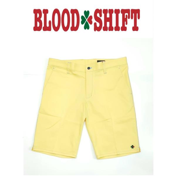 BLOODSHIFT ブラッドシフト ゴルフ ショートパンツ パンツ メンズ　イエロー　サイズ　50　48　BLP-135カラーイエロー素材： コットン51％　ポリエステル44%　ポリウレタン5％　 サイズメーカー公表サイズ目安】46：ウエ...