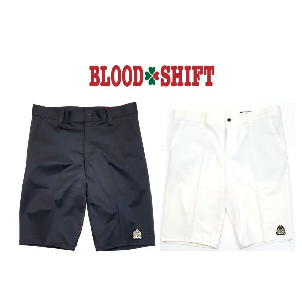 BLOODSHIFT ブラッドシフト ゴルフ ショートパンツ パンツ メンズ　ホワイト ブラック サイズ 44 50 BLP-83　カラーホワイト　ブラック素材： ポリエステル100%  　　　 サイズメーカー公表サイズ目安】44：ウエスト...