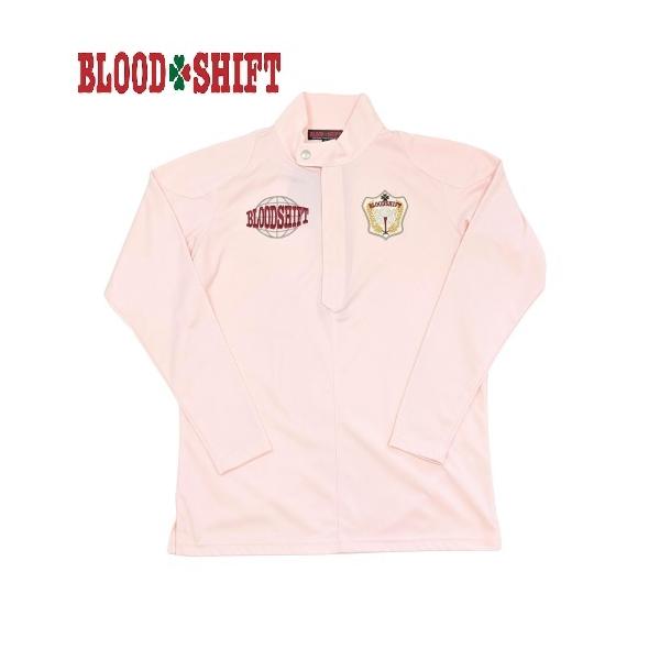 BLOODSHIFT　長袖ポロ●カラー　ライトピンク●サイズ　M(46)　身幅55cm 肩幅45cm 着丈70cm●素材ポリエステル80％/ナイロン20％●レターパックライト対応可（注意）：在庫数更新のタイミングによっては実際の在庫状況との...
