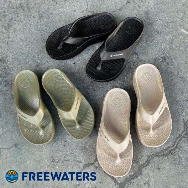 ―　freewaters　―「 Cloud9 Maxx 」品番 MO-083ブランドの立ち上げ時から10年間追い求めた、『柔らかいだけ』、『足裏にフィットするだけ』ではない、どれだけ歩いても疲れにくい『究極のクッション性』を実現したサンダル...
