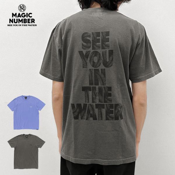 MAGIC NUMBER「SEE YOU IN THE WATER LEAF T-SHIRT」品番 25SS-MN019「また海で会おう」というポジティブなメッセージのプリントTシャツ。MAGICNUMBER定番のメッセージを、夏を感じさせ...